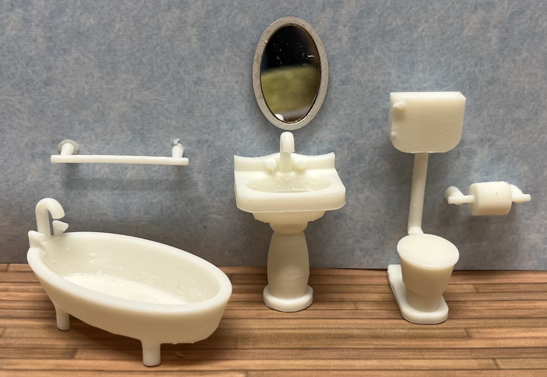1:24 Half Inch Scale Bathroom Kit - Etsy