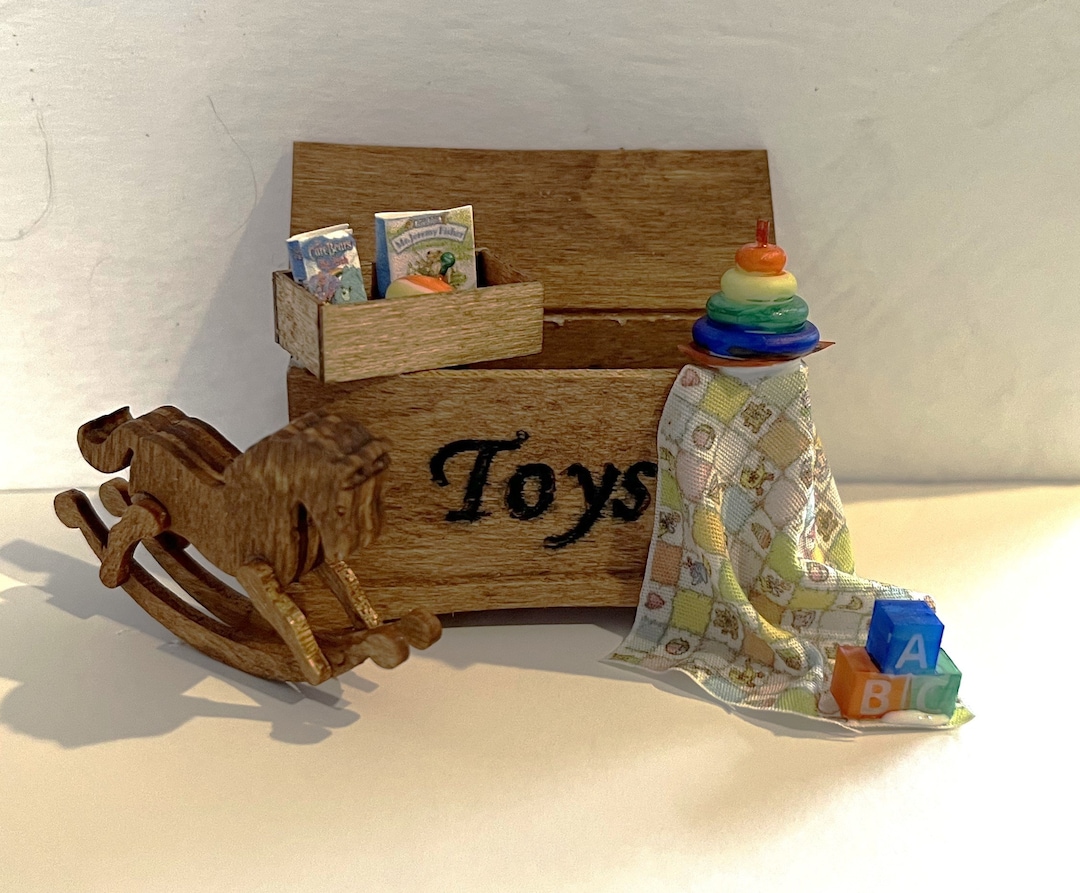 1:24th Miniature Toy Box Kit With Toys - Etsy