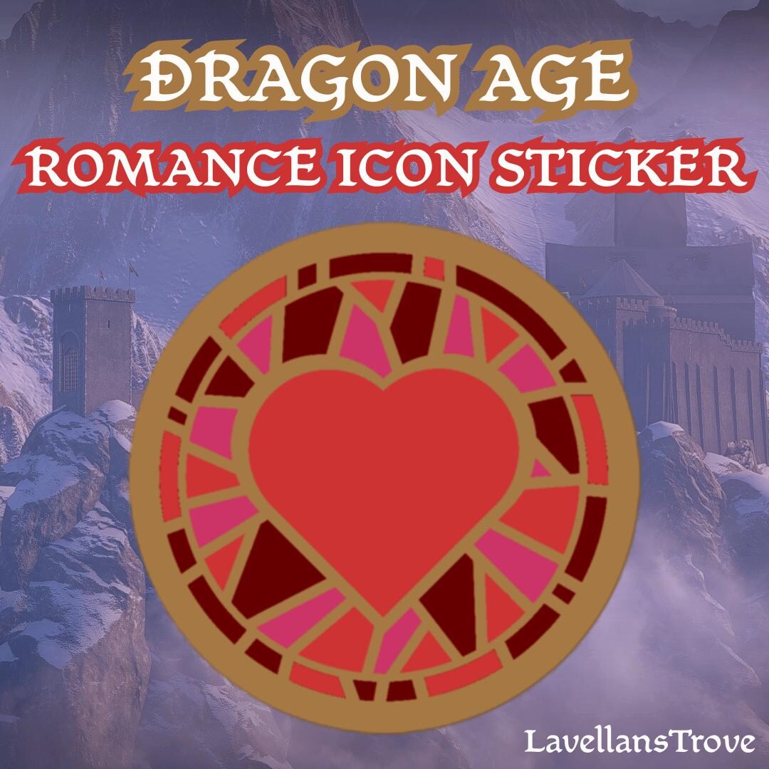 Dragon Age Inquisition Romance Icon Sticker - Etsy