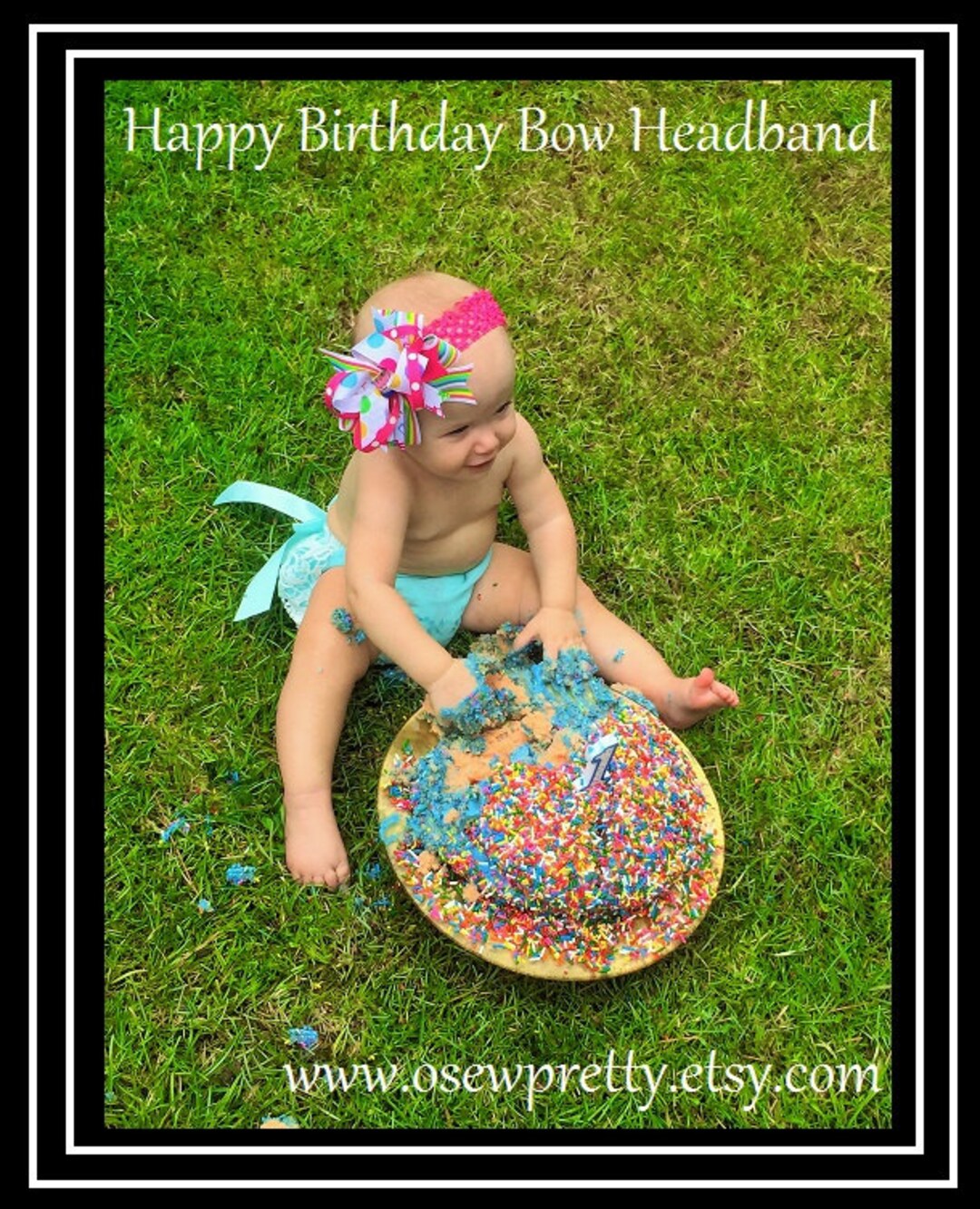 Birthday Bows for Girls, Birthday Headband for Baby, Birthday Headband ...
