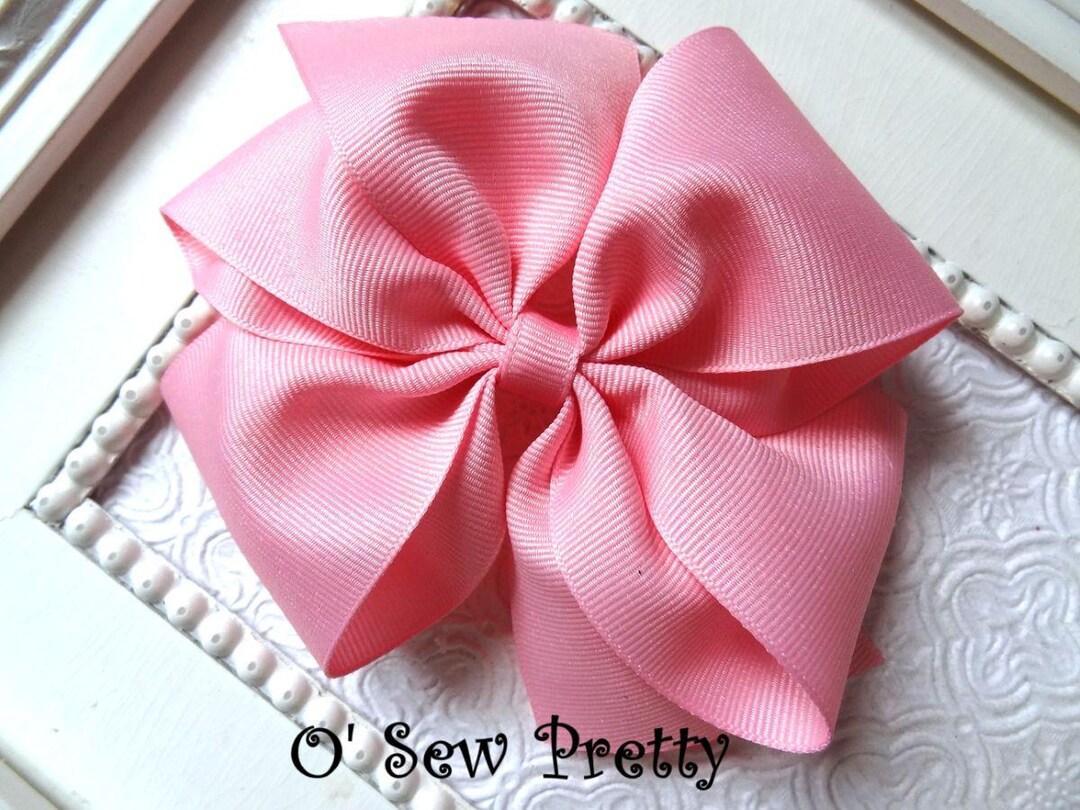Xlarge Classic Hair Bow, 64 Color Options, Girls Hair Accessory - Etsy