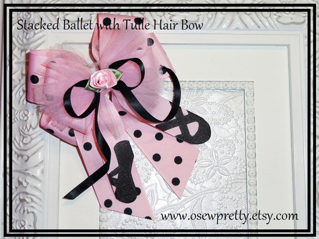 Ballet Hair Bows, Ballerina Hair Bow, Pink Ballet Hair Bows, Ballet ...