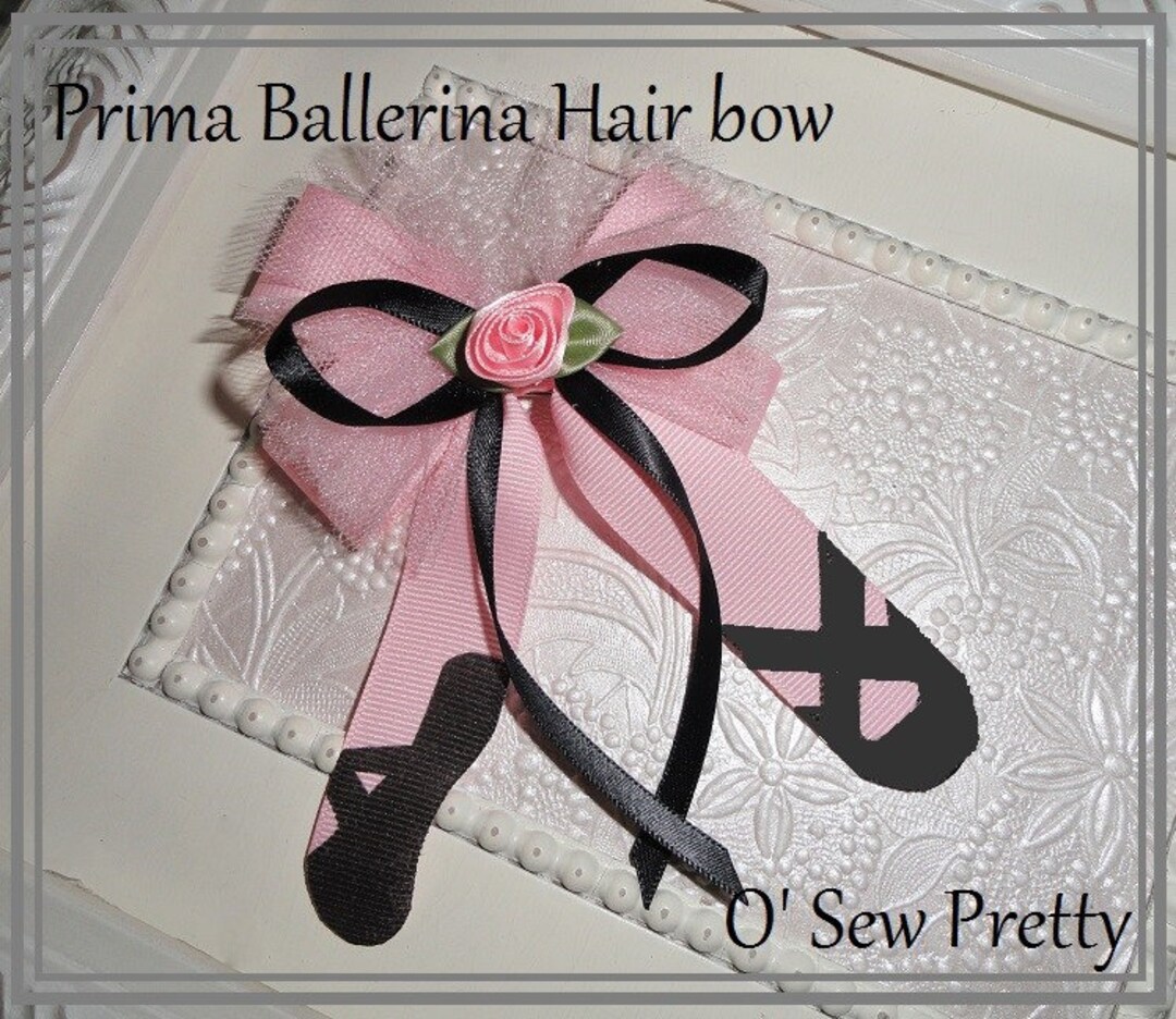 Ballerina Hair Bow Ballet Hair Bow Ballet Toe Shoe Hair Bow - Etsy