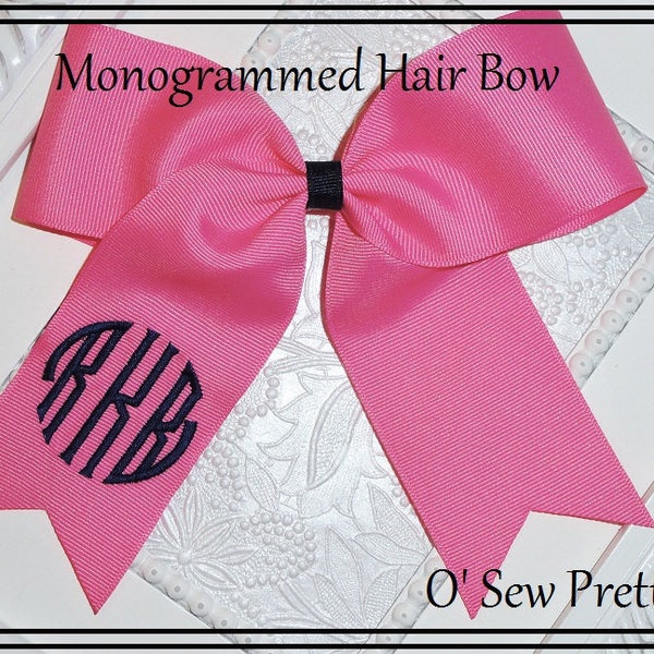 Circle Bow Monogram - Etsy
