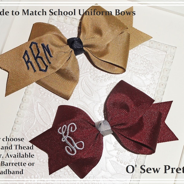 Uniform Hair Bow - Etsy