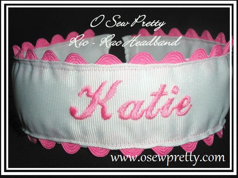 Personalized Headbands Monogrammed Headbands For Girls Etsy