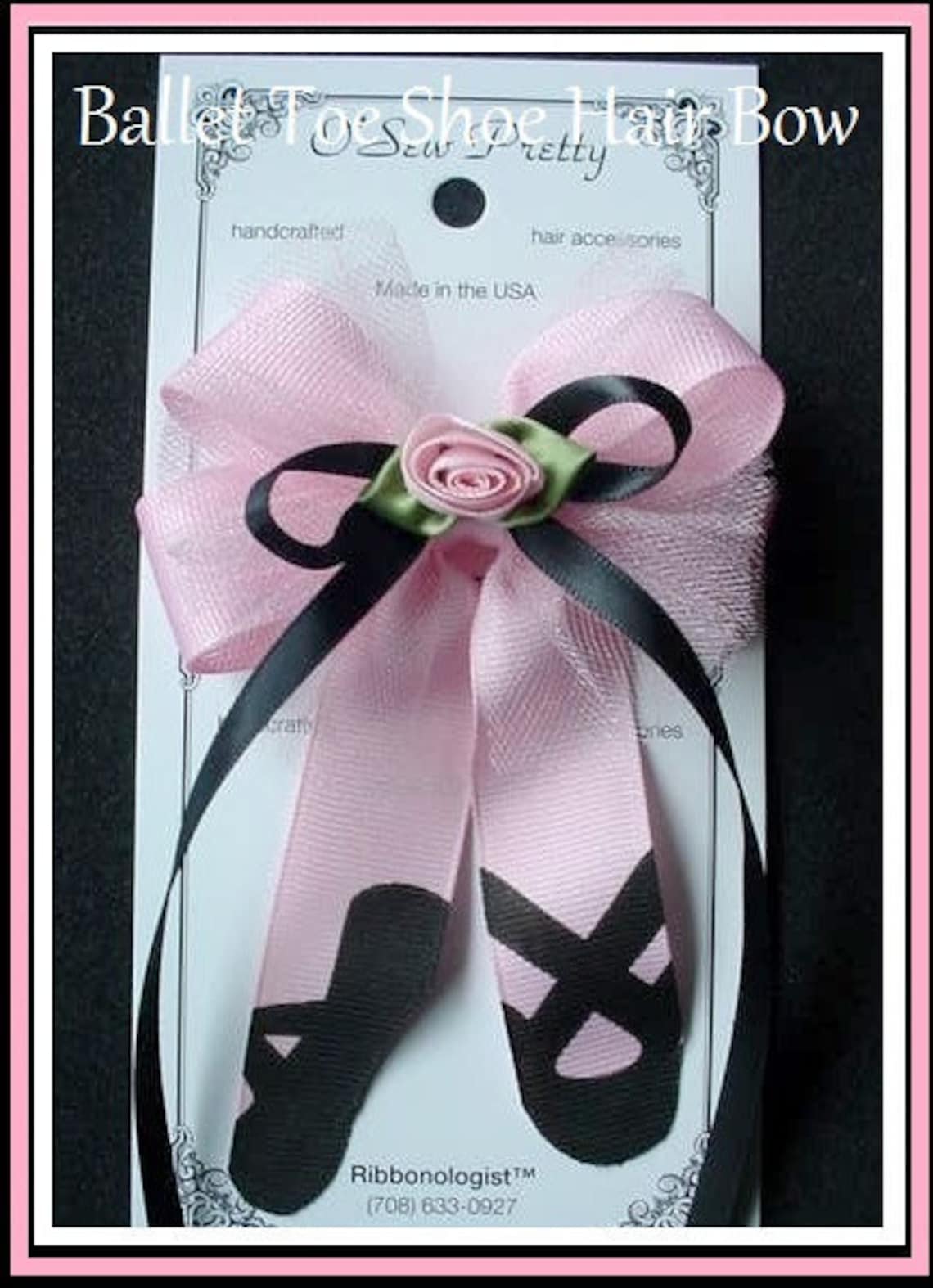 Ballerina Hair Bow Ballet Hair Bow Ballet Toe Shoe Hair Bow - Etsy