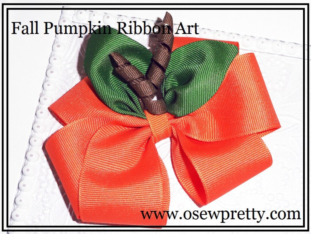 Fall Hair Bows, Thanksgiving Hair Bows, Pumpkin Patch Bow, Large ...