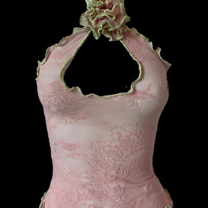 Romantic Rose Flower Keyhole Halter Top Digital Sewing Pattern PDF (A4 ...