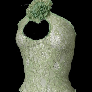 Romantic Rose Flower Keyhole Halter Top Digital Sewing Pattern PDF (A4 ...