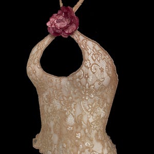 Romantic Rose Flower Keyhole Halter Top Digital Sewing Pattern PDF (A4 ...