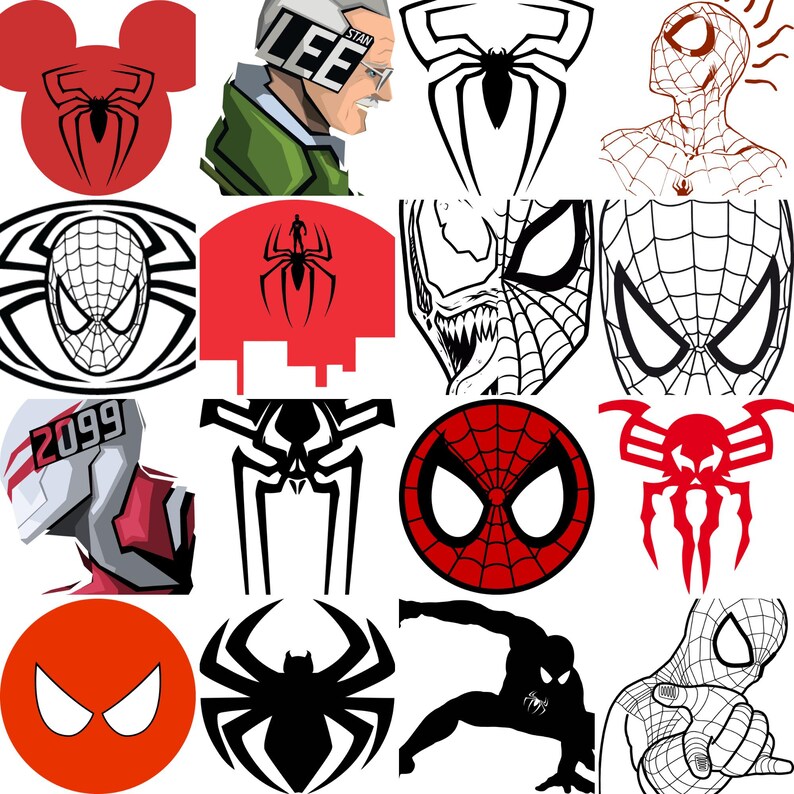 Spider SVG PNG Bundle, Superhero Vector Graphics (instant Download) - Etsy