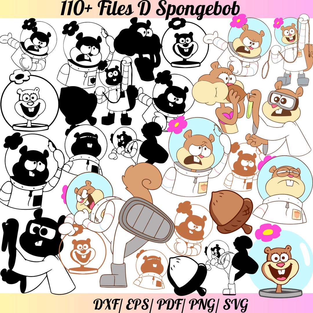 110 SVG Bundle | Squarepants SVG, Patrick Star SVG | Bikini Bottom ...