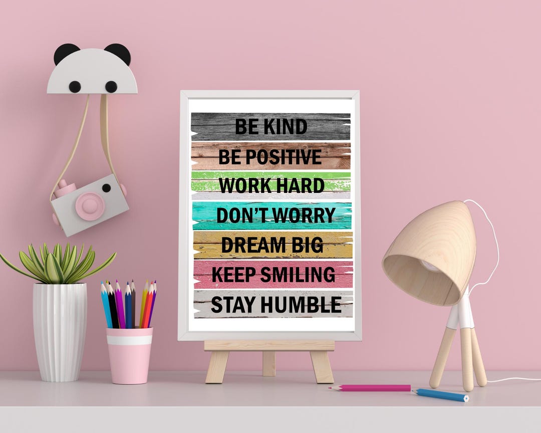 Positive Affirmation Wall Art Printable, Positive Affirmation Wall Art ...