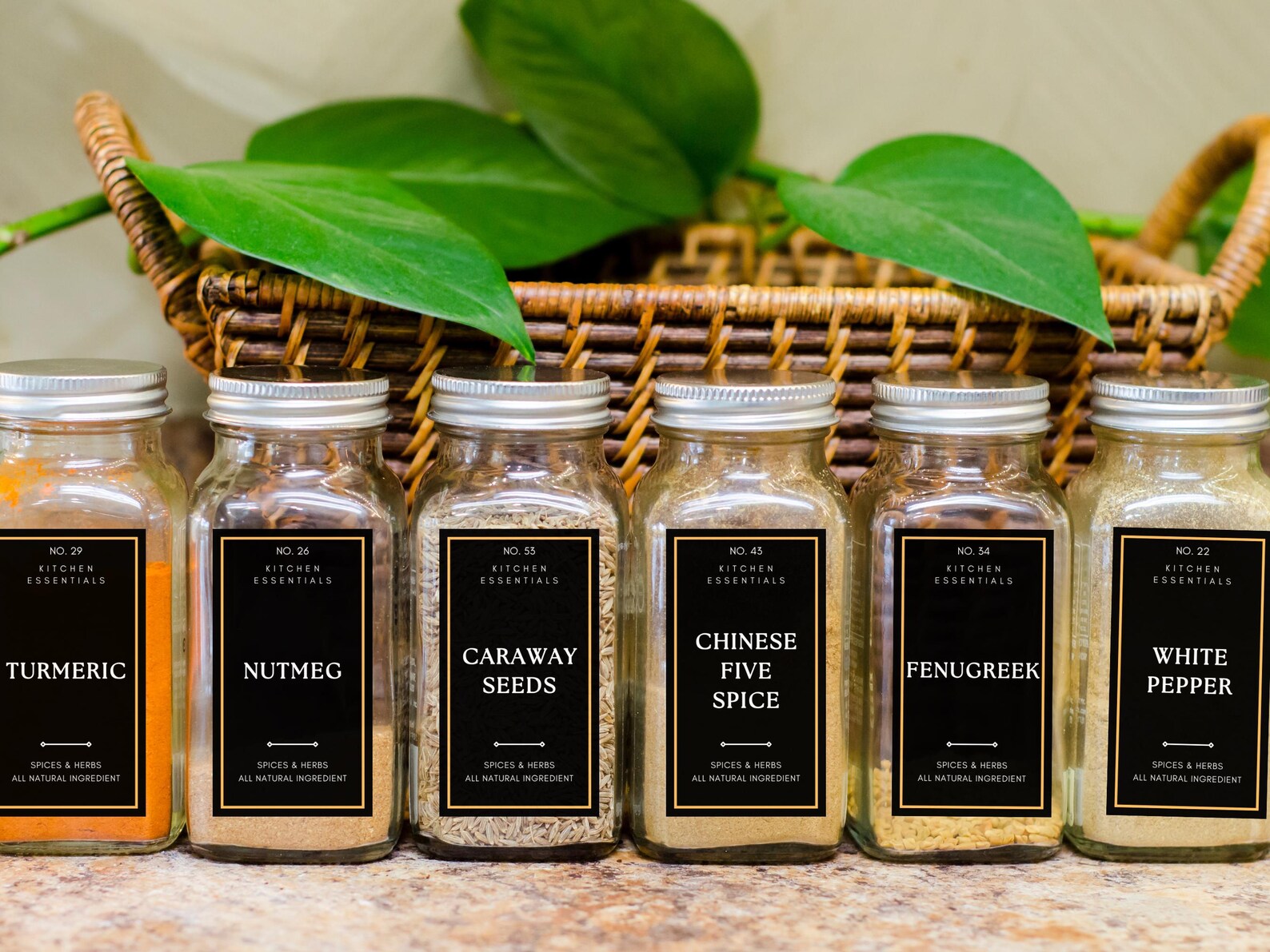 Customizable Pantry Labels Editable and Printable Labels Sticker Labels ...