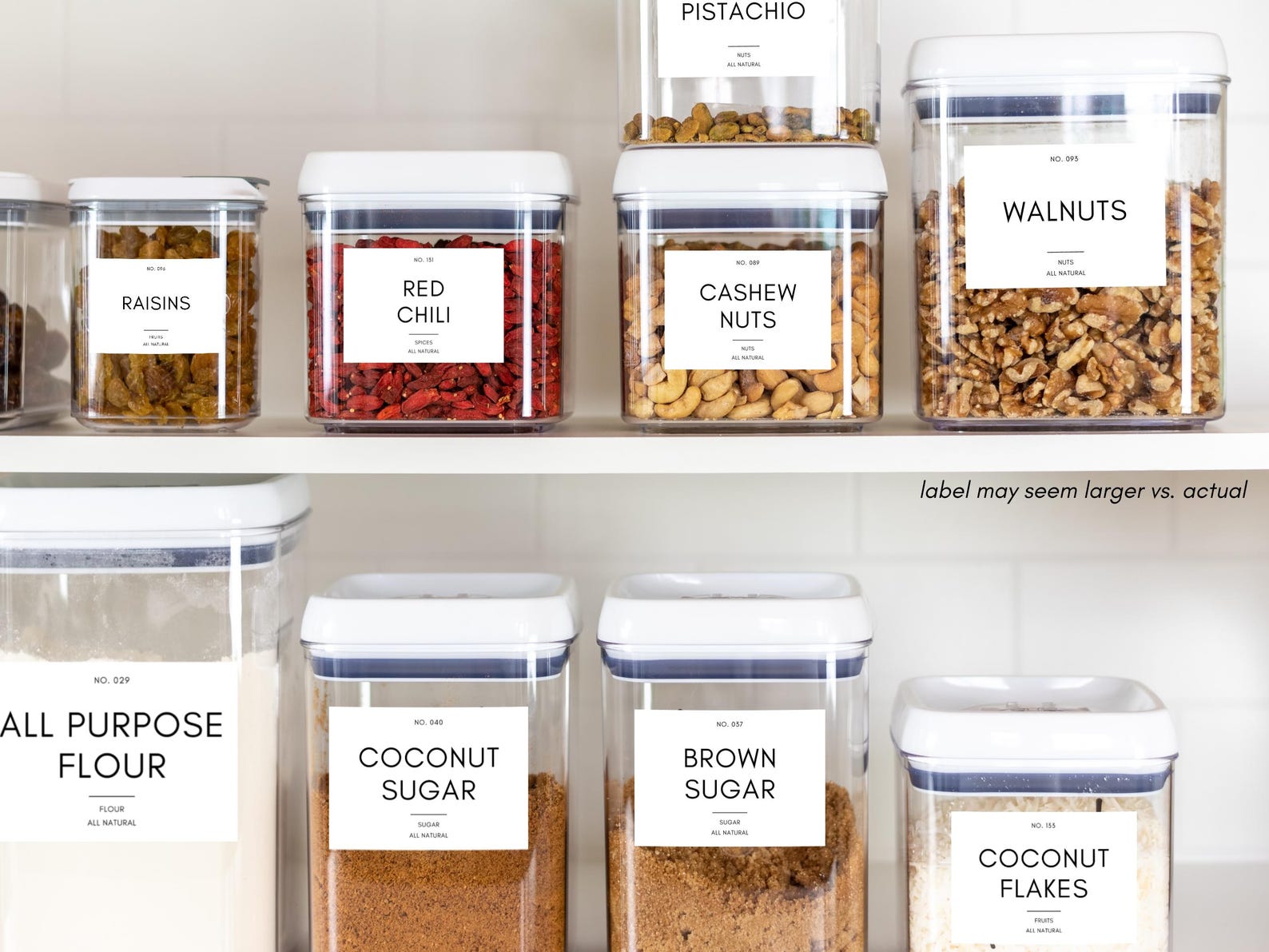 Customizable Pantry Labels Editable and Printable Labels Sticker Labels ...