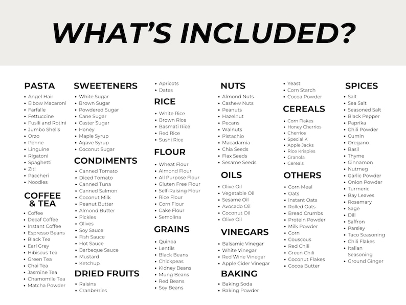 Customizable Pantry Labels Editable and Printable Labels Sticker Labels ...