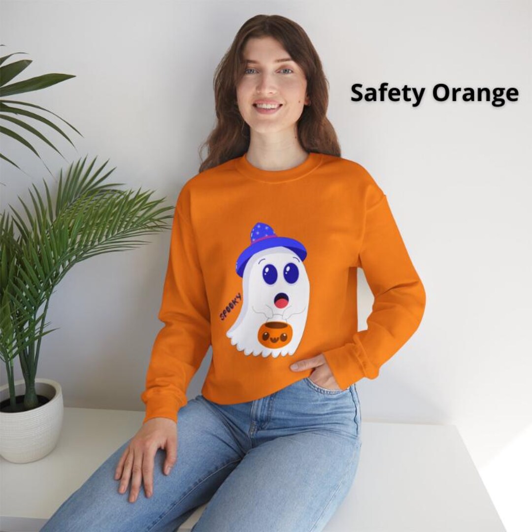 Spooky Ghost Sweatshirt, Halloween Costume Shirt, creepy Ghost Clothing ...