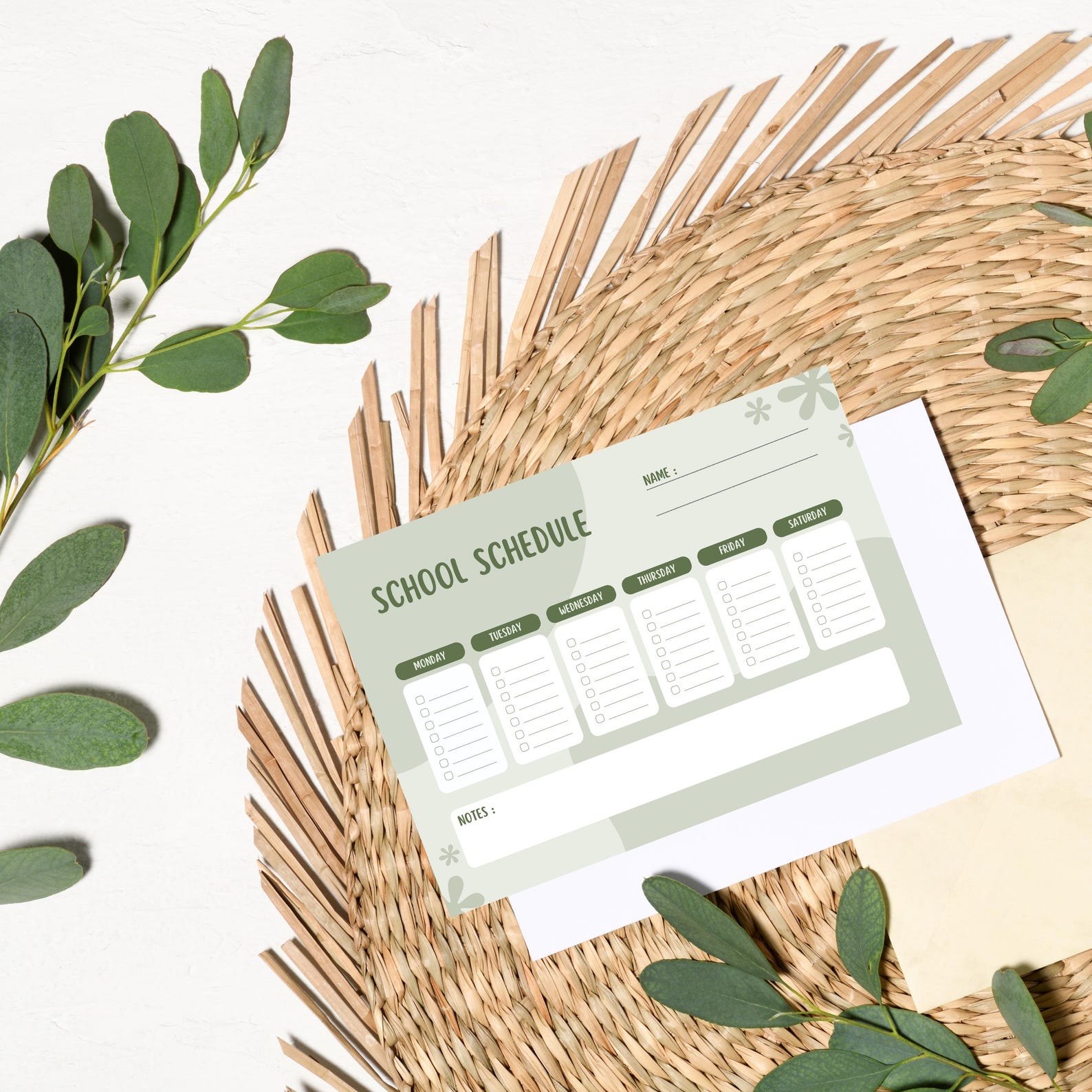 Weekly Schedule Template | Weekly Planner Printable | Homeschool ...