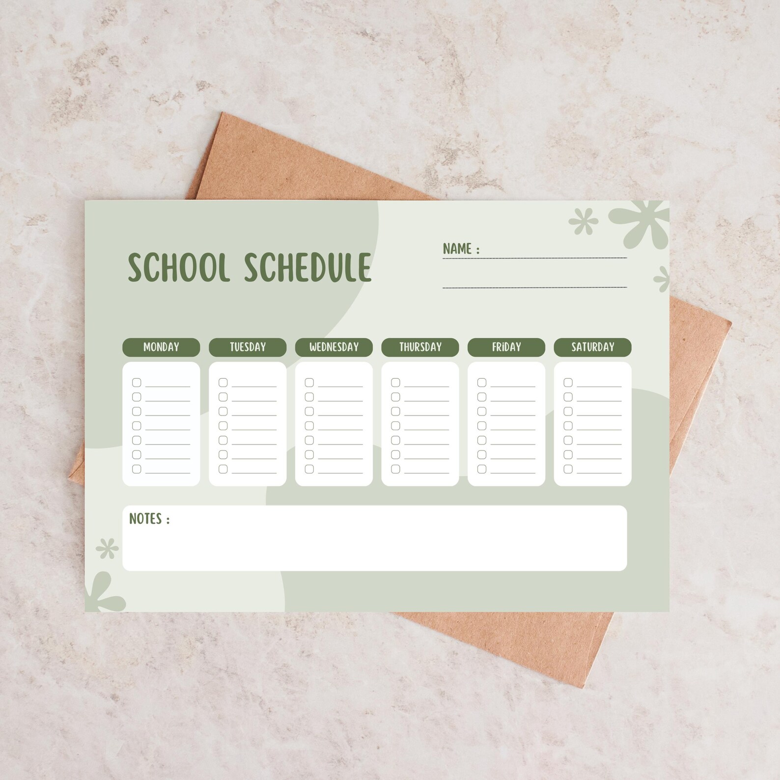 Weekly Schedule Template | Weekly Planner Printable | Homeschool ...