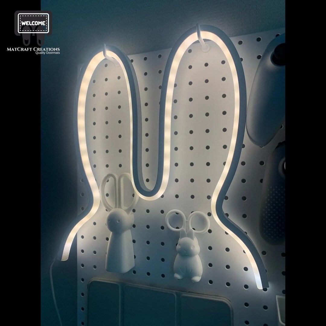 Bedside Bunny Ears Night Lamp, Modern Bunny Ears Led Light, Decorative ...