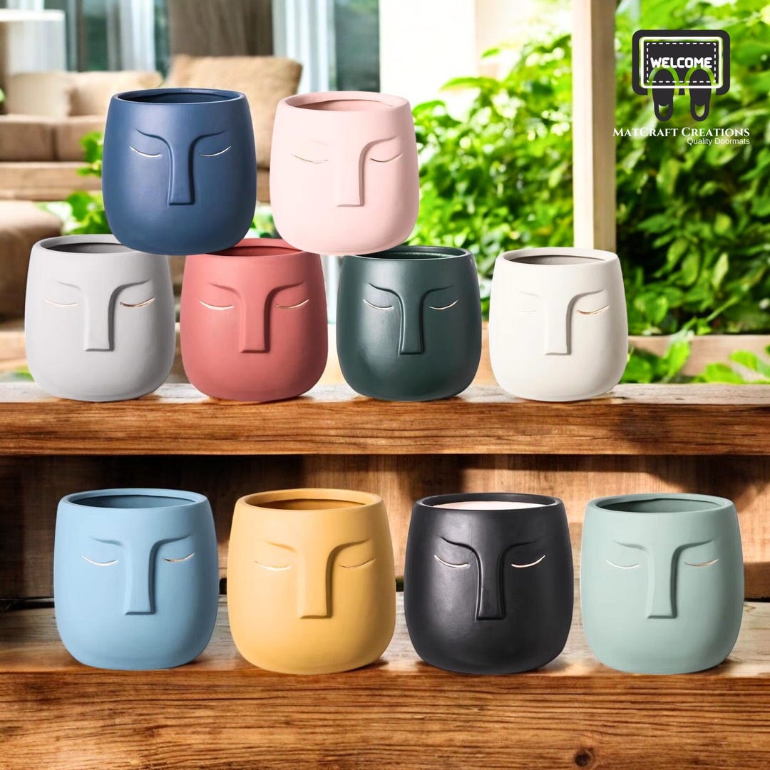 Outdoor Ceramic Flower Pot, Indoor Decorative Paint Pot, Large Ceramic ...