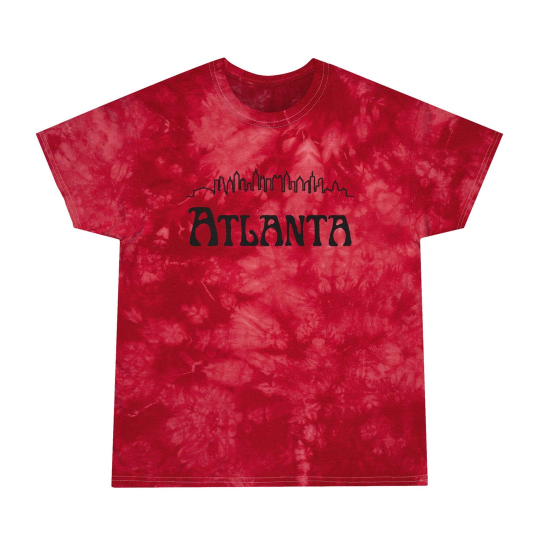 Personalizable Atlanta Skyline Tie-dye Tee - Etsy