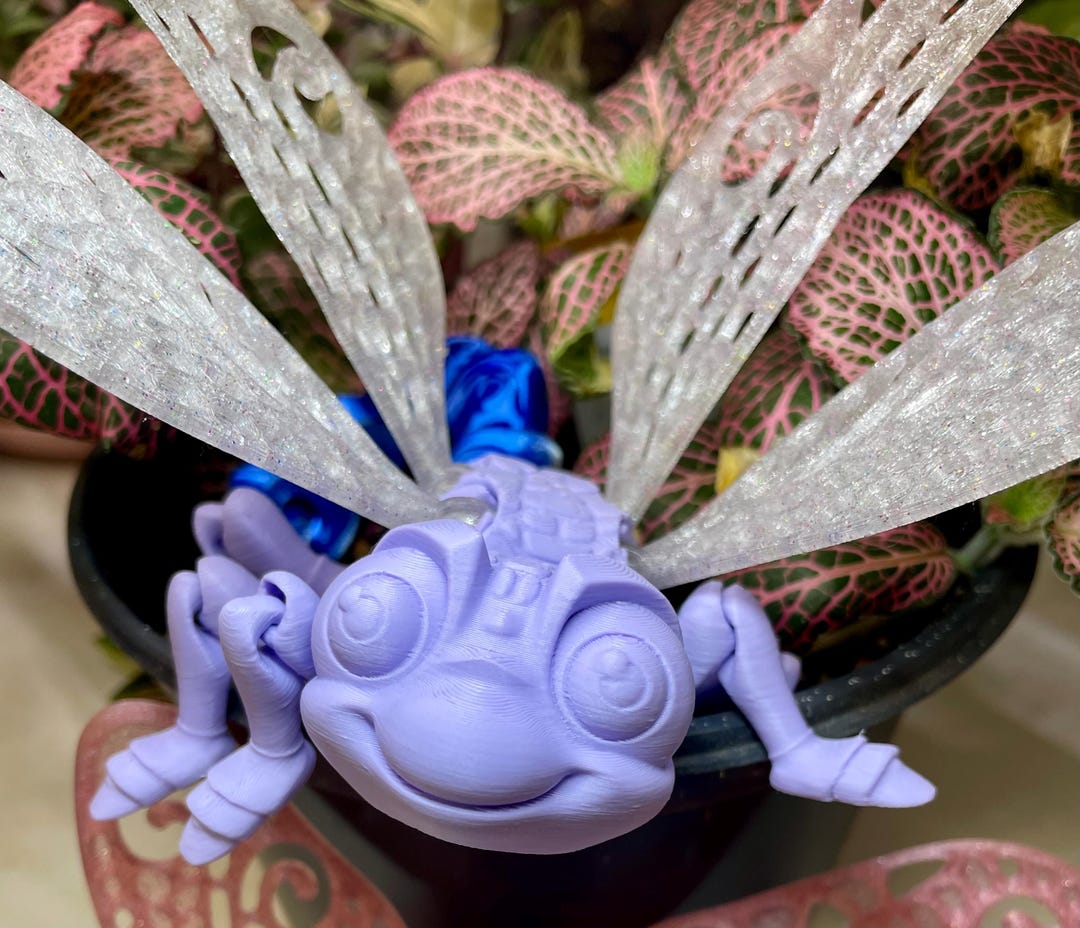 Happy Dragonfly Articulated 3D Print Fidget Toy Made in the USA - Etsy