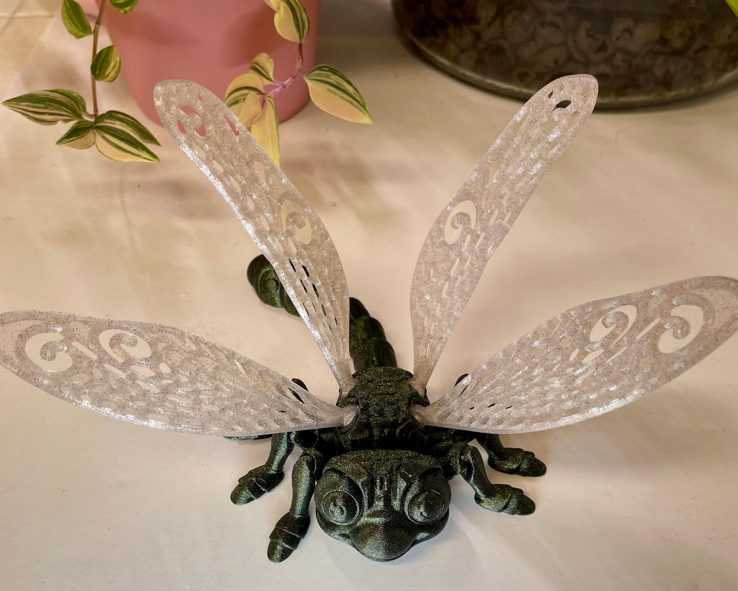 Happy Dragonfly Articulated 3D Print Fidget Toy Made in the USA - Etsy