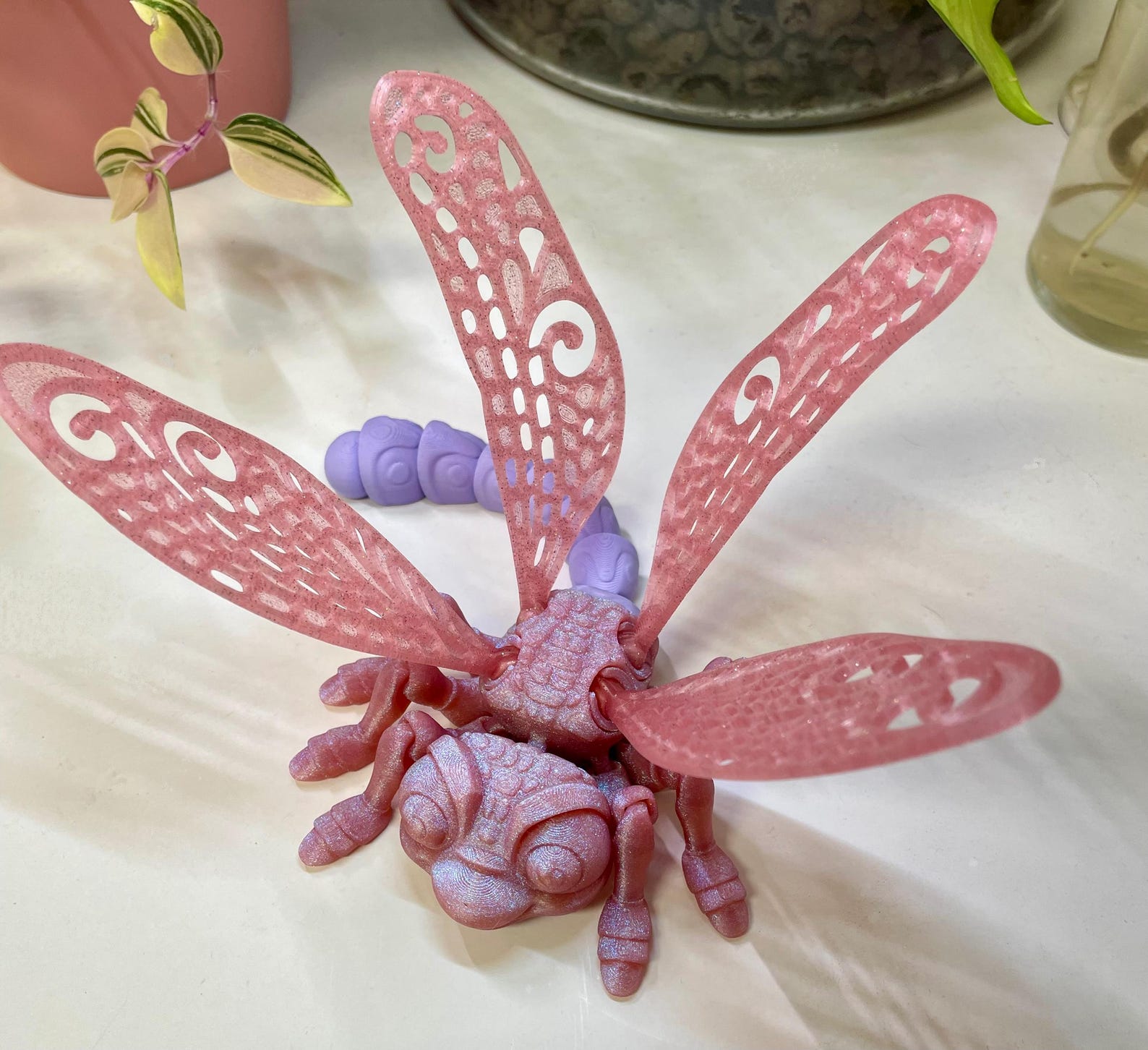 Happy Dragonfly Articulated 3D Print Fidget Toy Made in the USA - Etsy