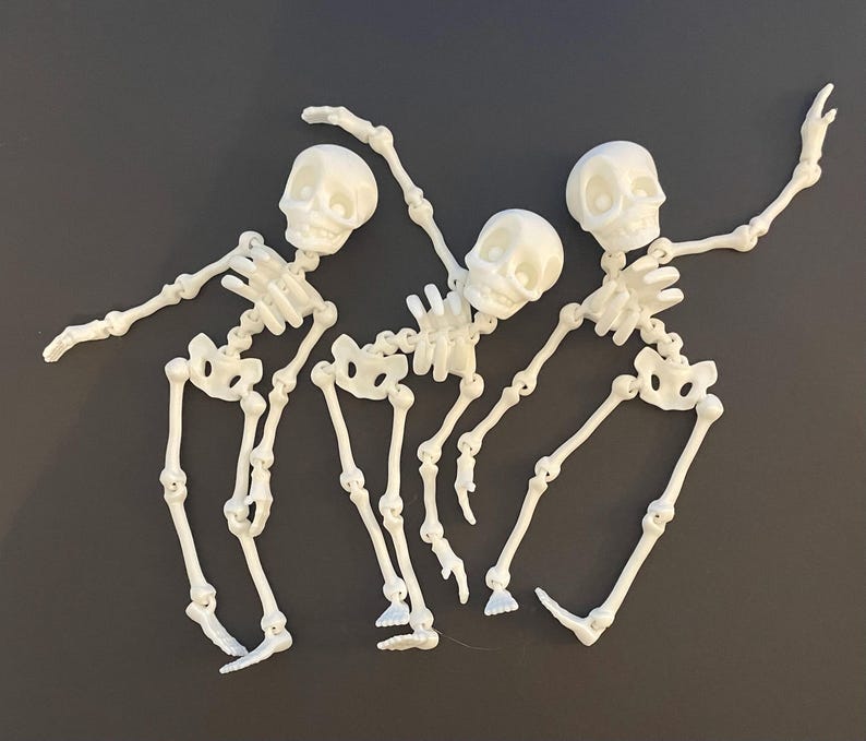 Articulated Skeleton Halloween Decoration! 3d Printed Fidget Toy Party ...