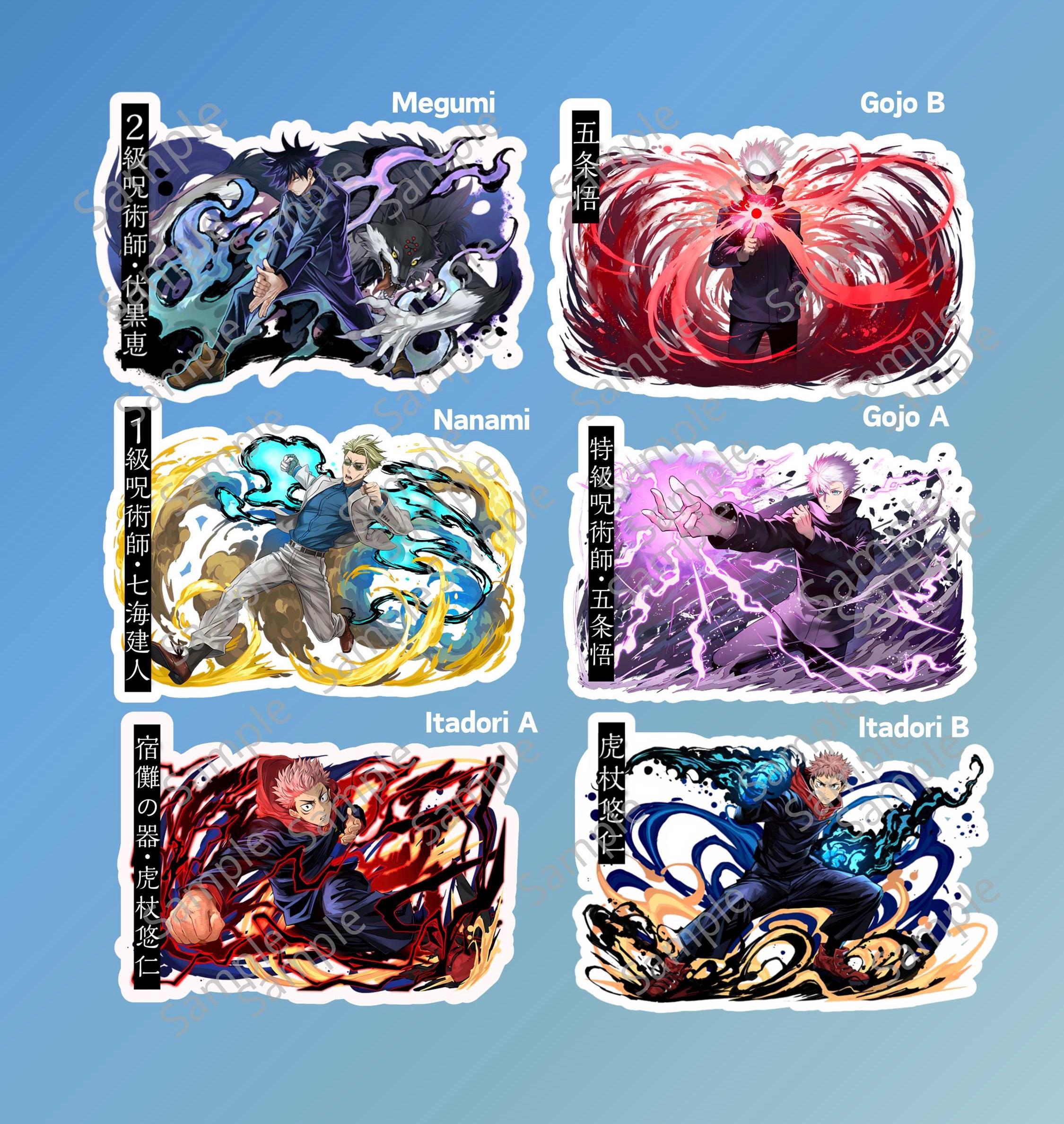 Jujutsu Kaisen Stickers 4.5in3in Waterproof - Etsy
