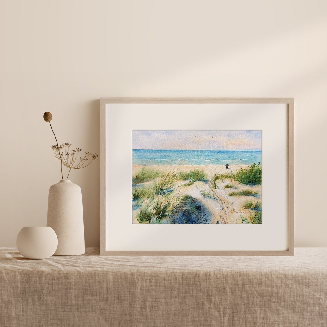 Print From ORIGINAL Watercolor Seascape Hand Painted Wall Art, Ocean ...