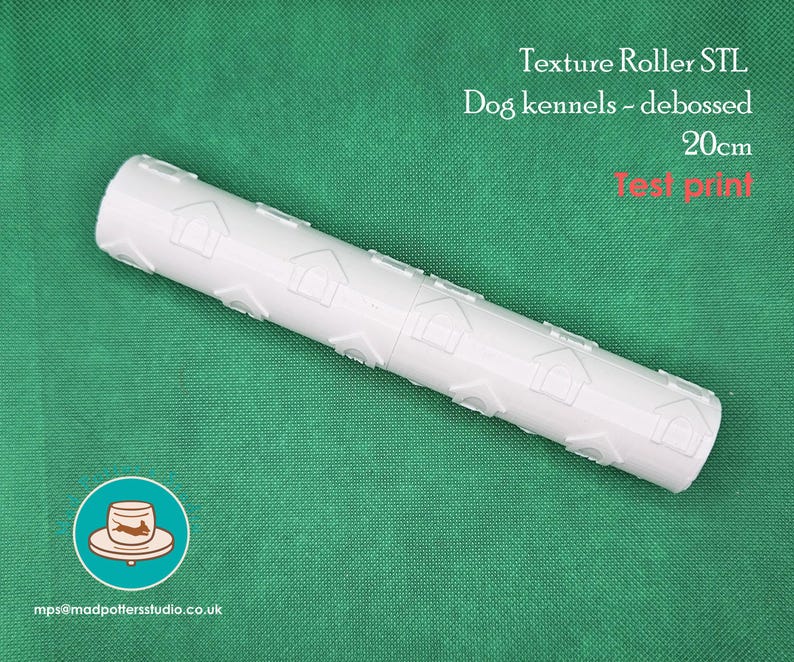 Texture Roller STL File - Dog Kennels - Debossed 20cm - for 3D Printing ...