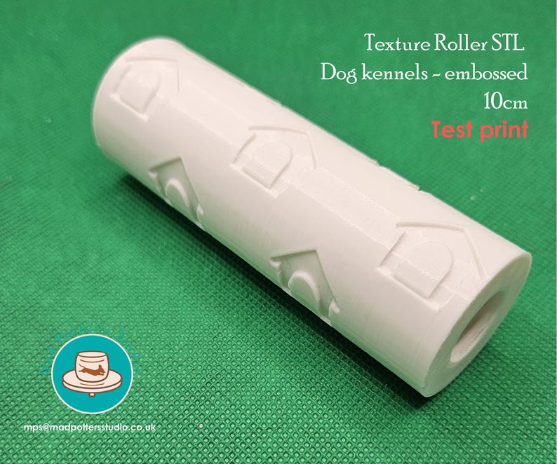 Texture Roller STL File - Dog Kennels - Embossed 10cm - for 3D Printing ...