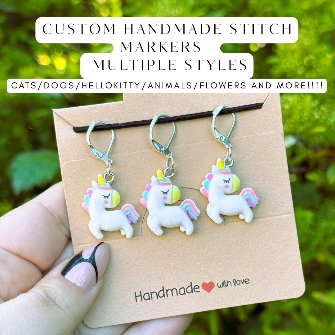 Handmade Custom Crochet Stitch Markers: Novelty Craft Accessory - Etsy