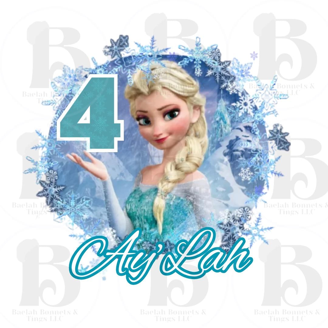 Frozen Birthday, El Sa - Editable CANVA, Custom Design - Etsy