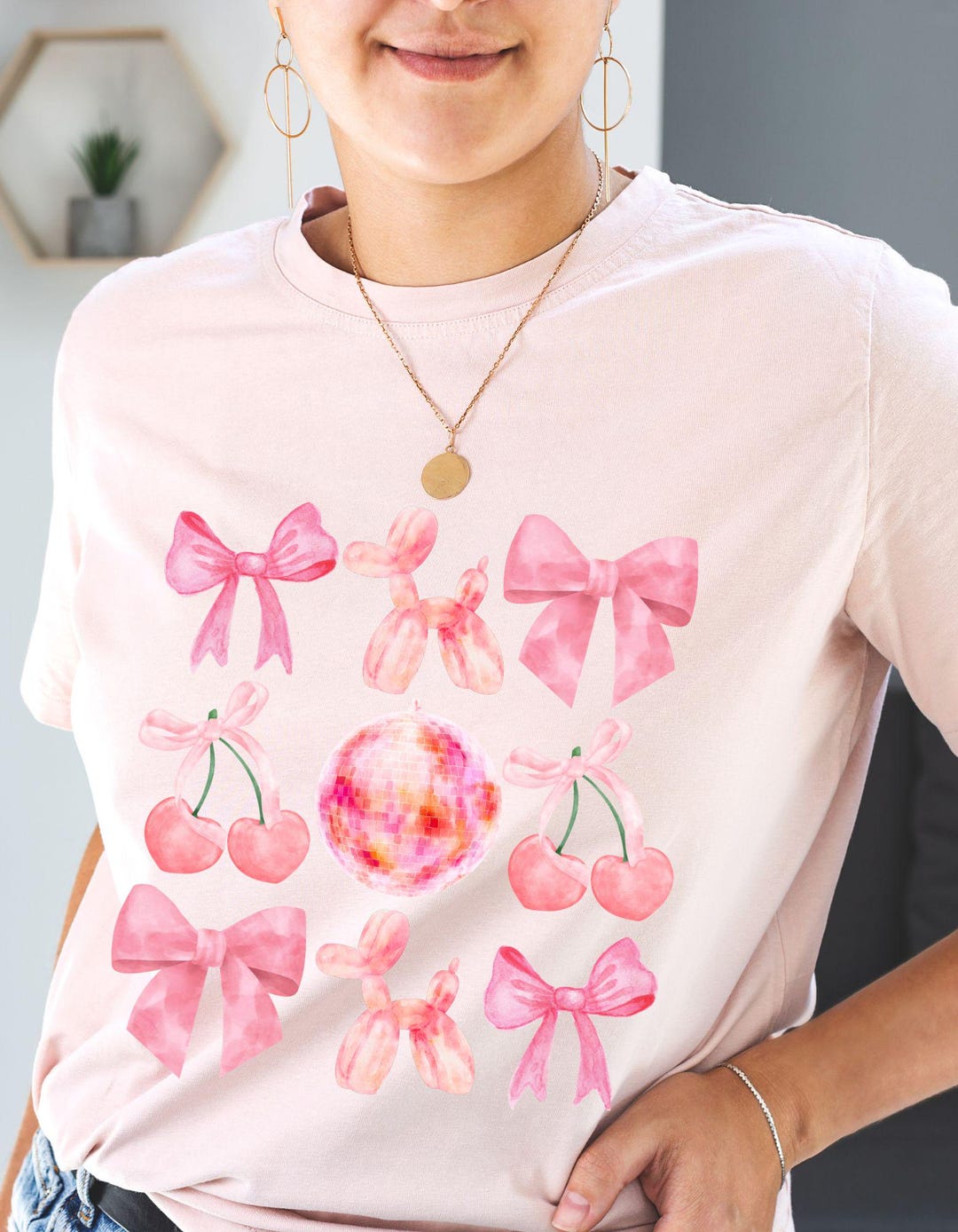 Coquette Bow Shirt, Cute Coquette Bow Shirt, Trendy Girl Coquette ...