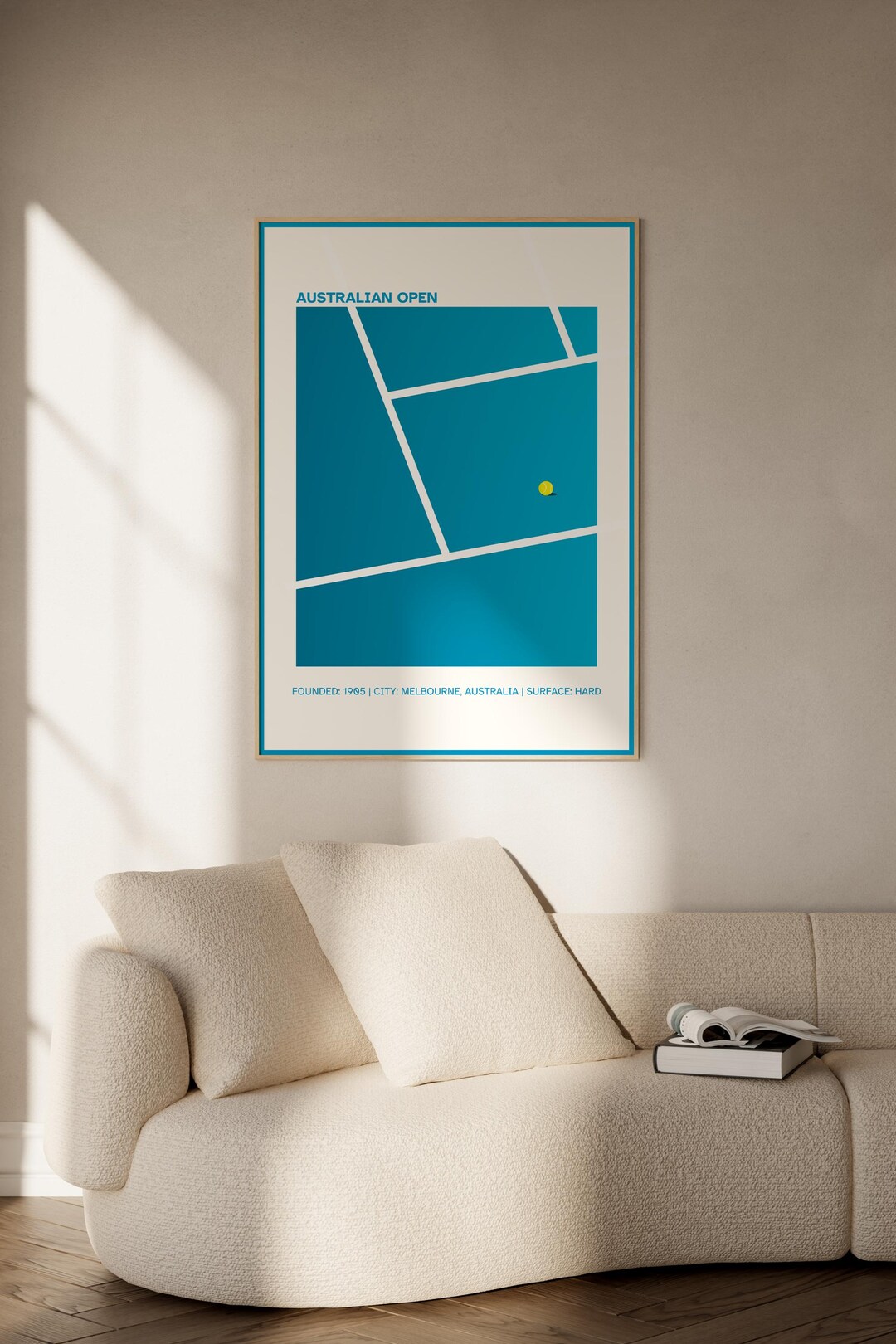 Australian Open Poster - Minimalist Poster Grand Slam Australian Open ...