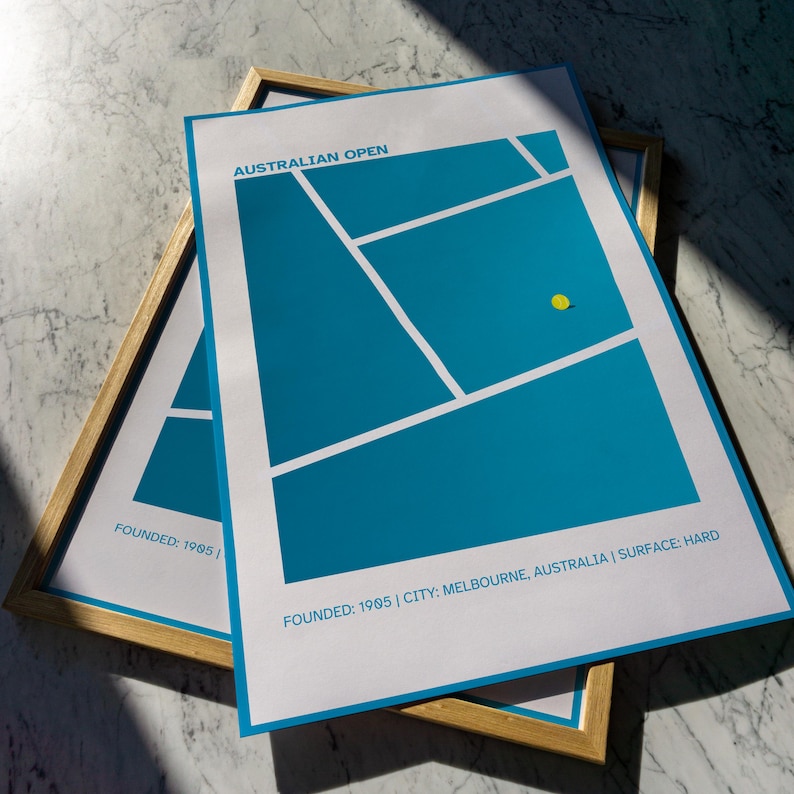 Australian Open Poster - Minimalist Poster Grand Slam Australian Open ...