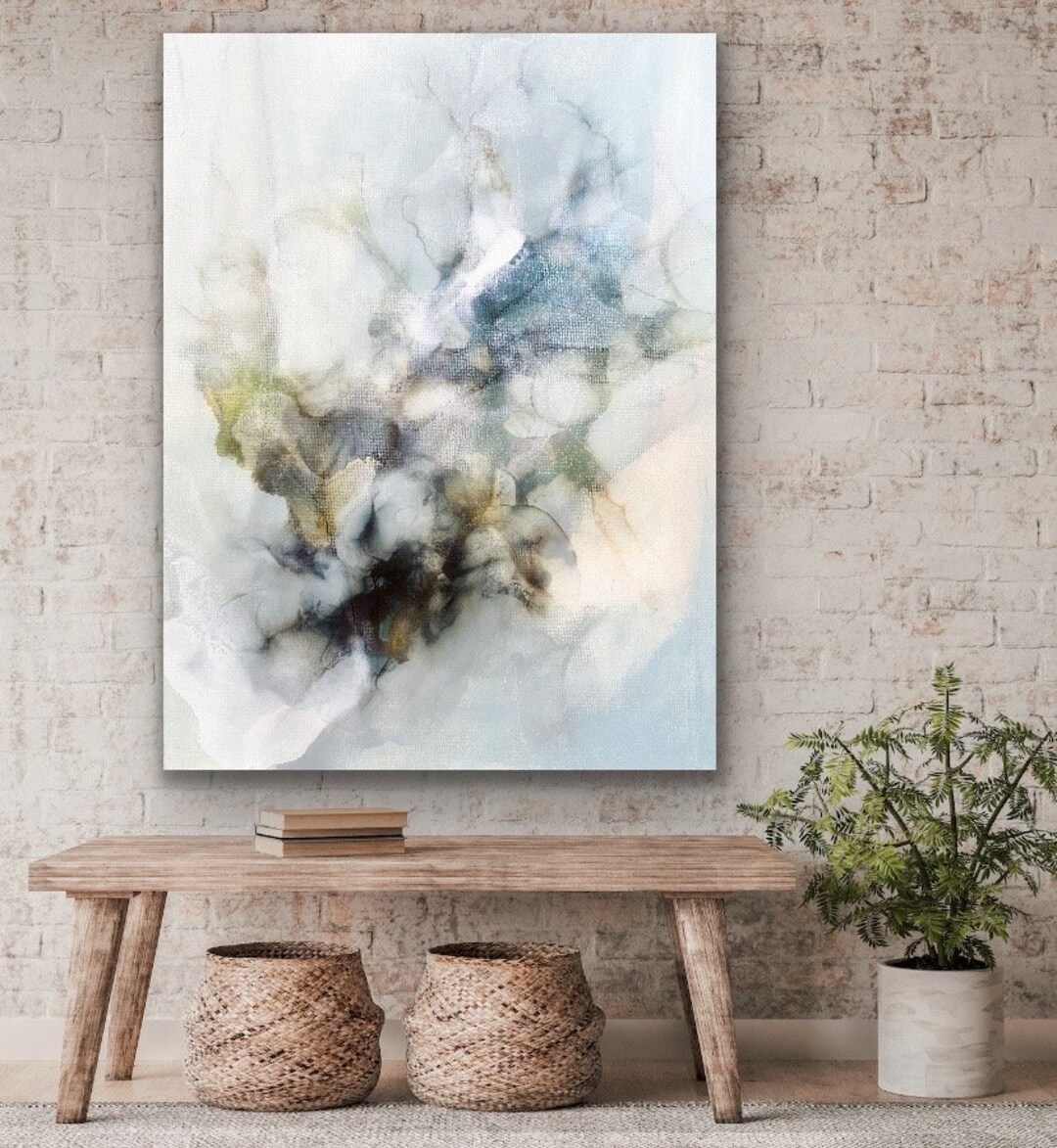 Large Abstract Print of Original Painting Stretched Canvas Art 48 X 36 ...