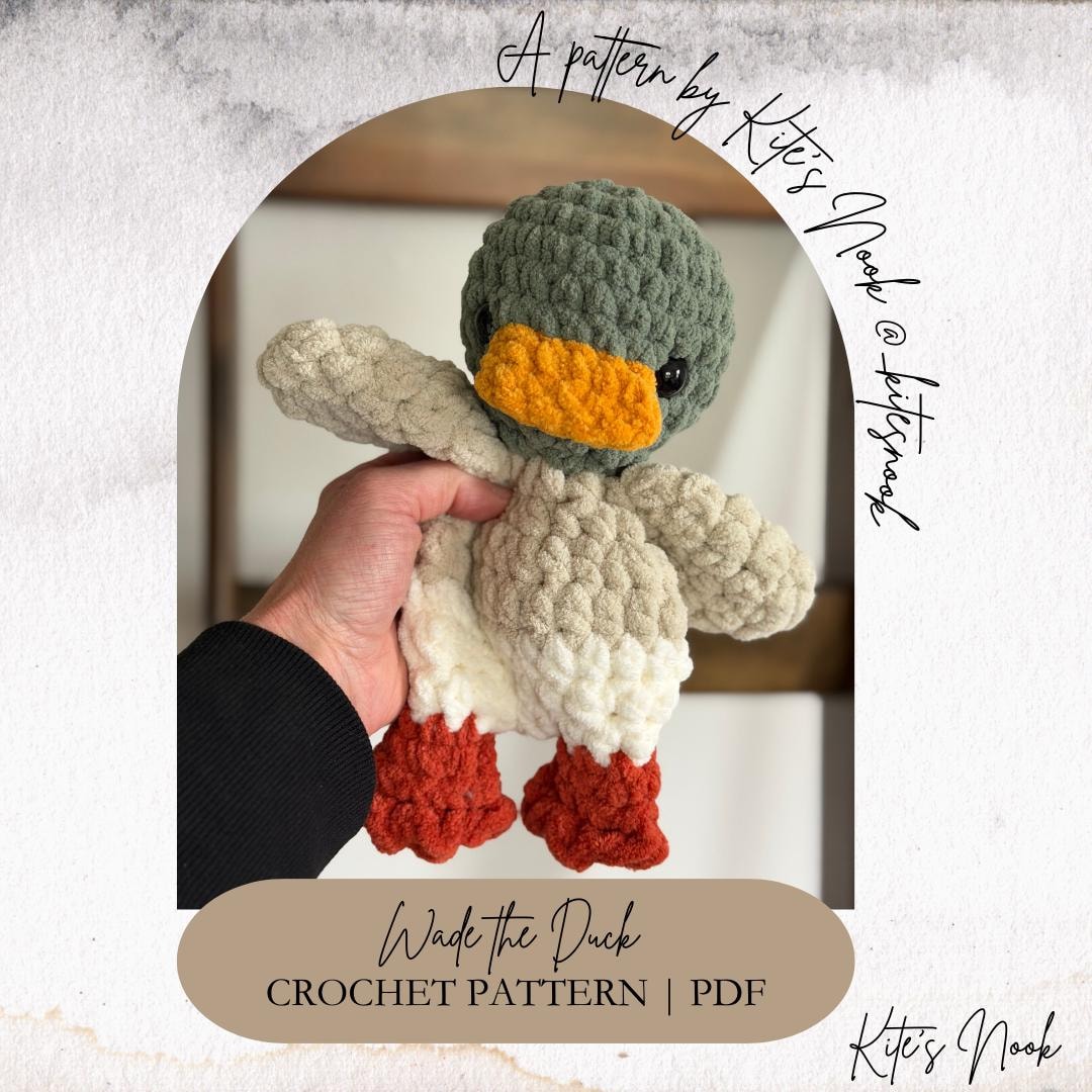 Wade the Duck| Crochet Pattern | Digital Download| PDF - Etsy