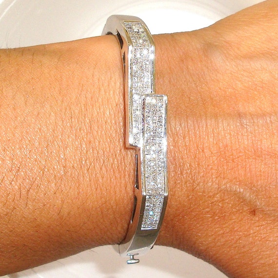 Stunning 2ct VS1/G Princess Invisible Diamonds 14k W Gold - Etsy
