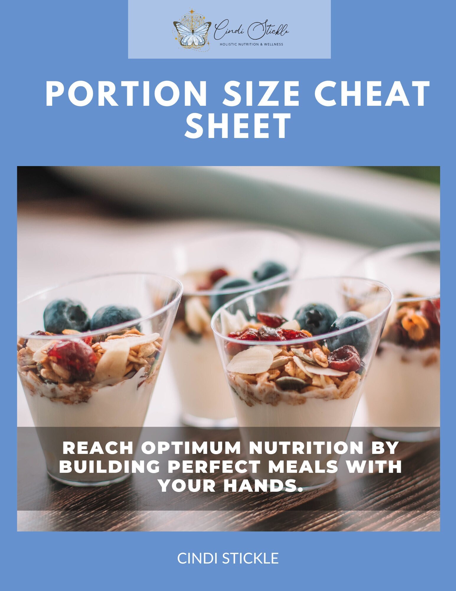 Portion Size Cheat Sheet Eating Healthy Food Portions - Etsy