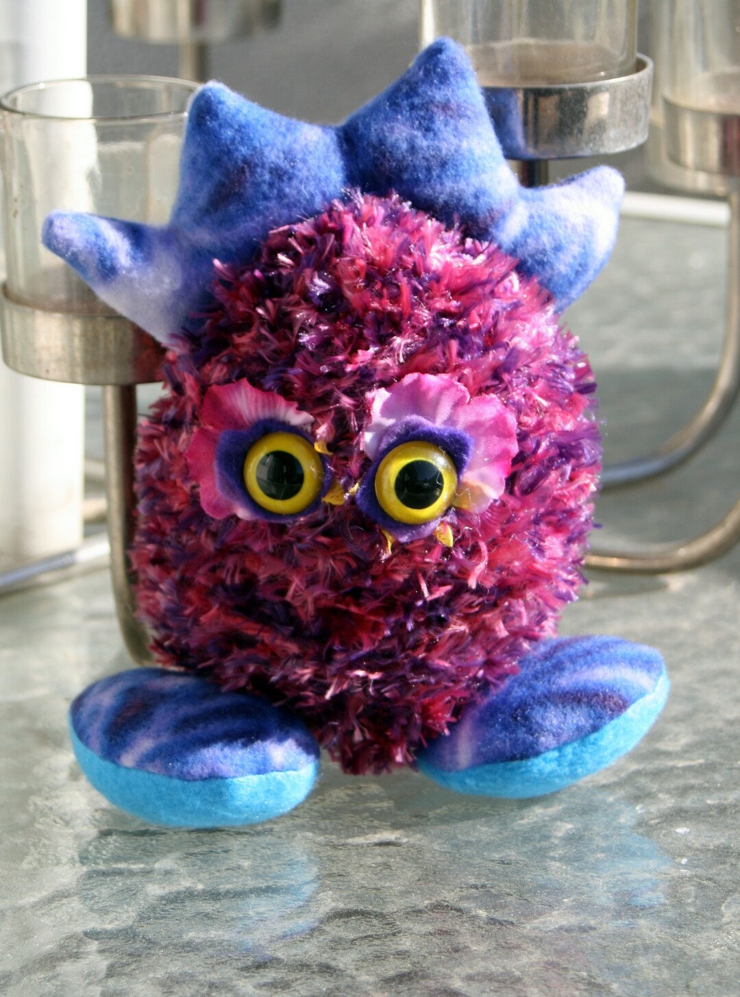 Crochet Plush Creature Plush Monster Toy Humorous Monster - Etsy