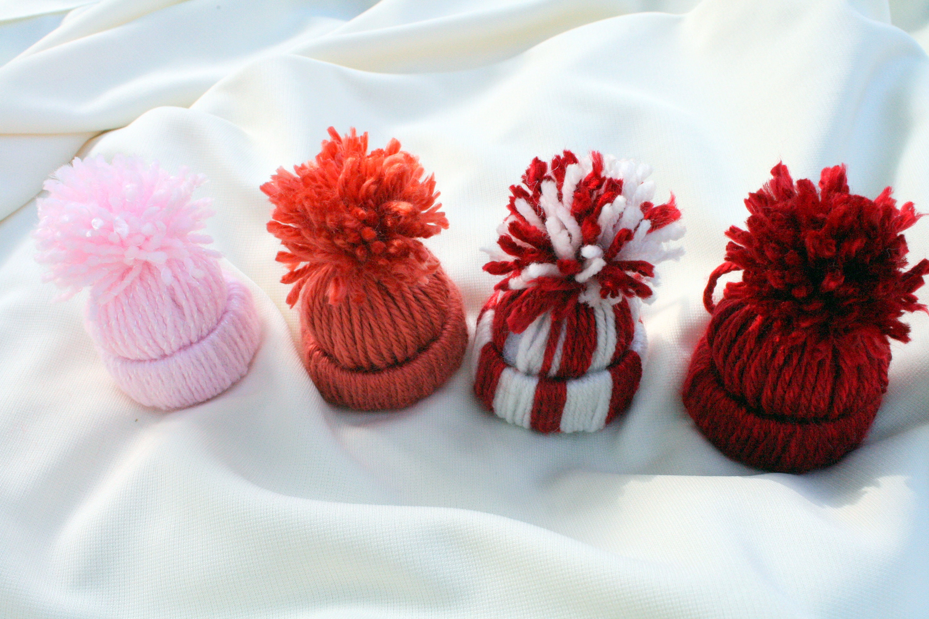 Mini Hat Mini Hat Ornament Miniwool Hat Ornament Christmas | Etsy