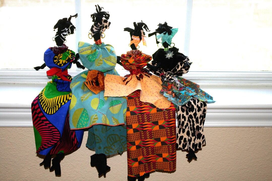 African Rag Dolls, African Abayomi Dolls, Small African Dolls, Art ...