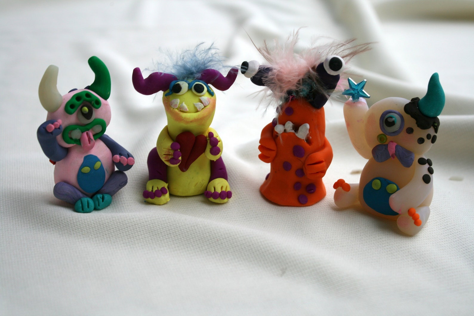 Mini Clay Monsters Polymer Clay Monsters Pocket Monsters | Etsy