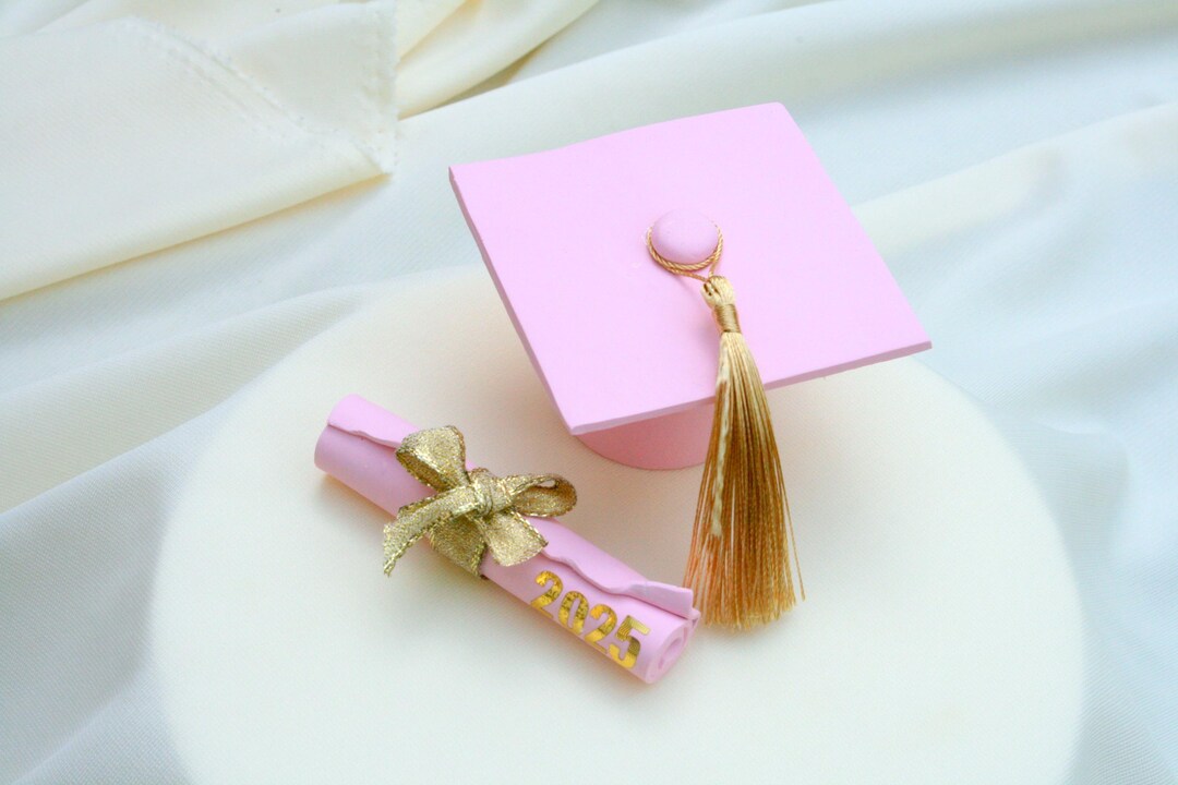 Graduation Cap and Diploma Cake Topper, Graduation Gift Decor - Etsy