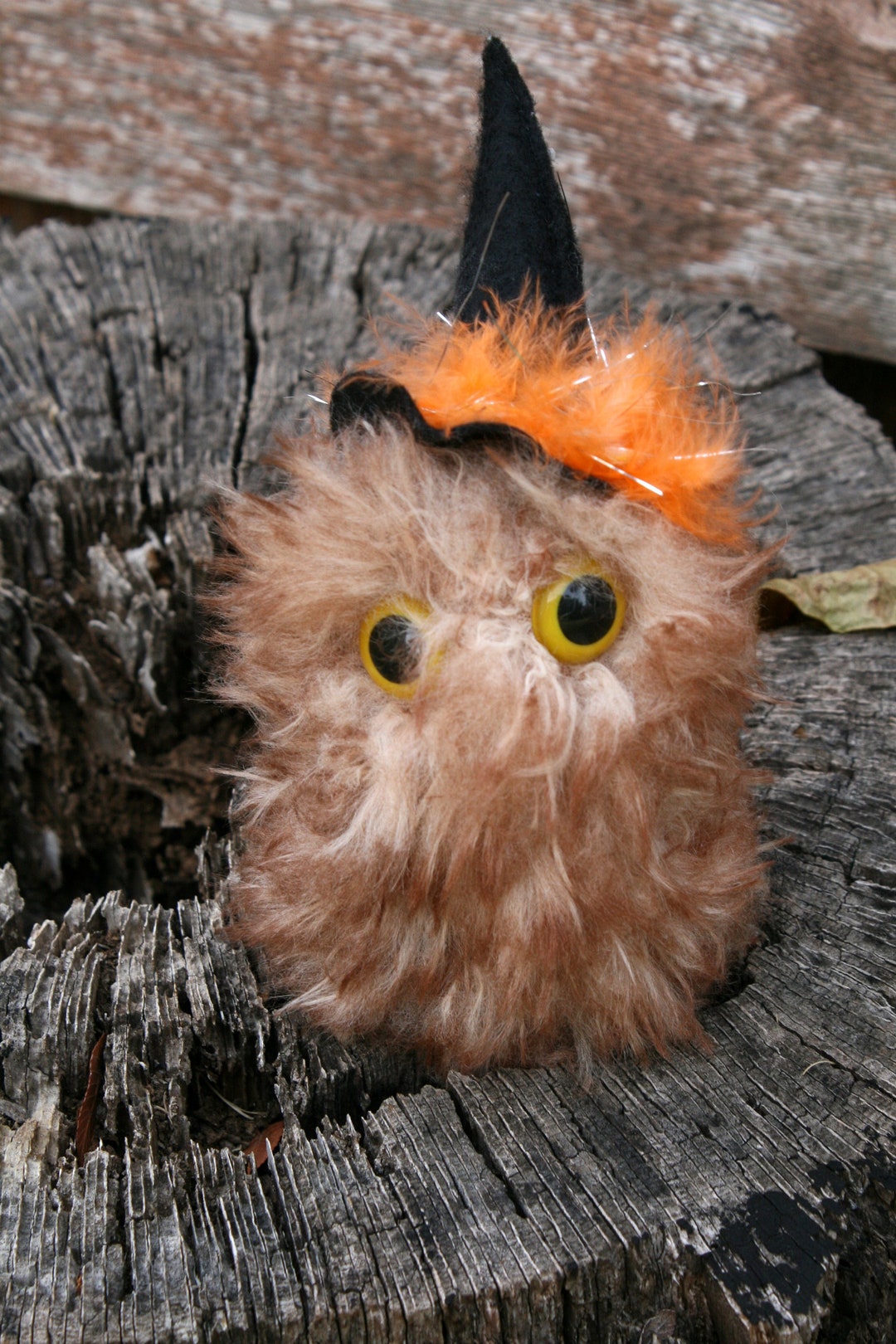 Fuzzy Fun Fur Monsters, Hoot the Owl Monster, Horns the Monster - Etsy